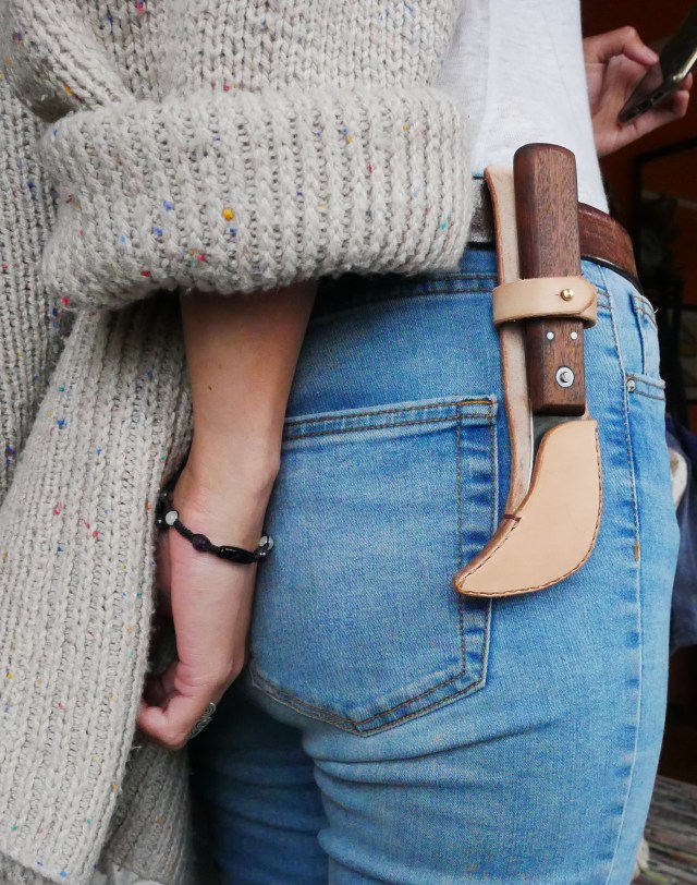 Custom Made Knife Sheath with Belt Loop – MICHELLE MATEO CRAFTS